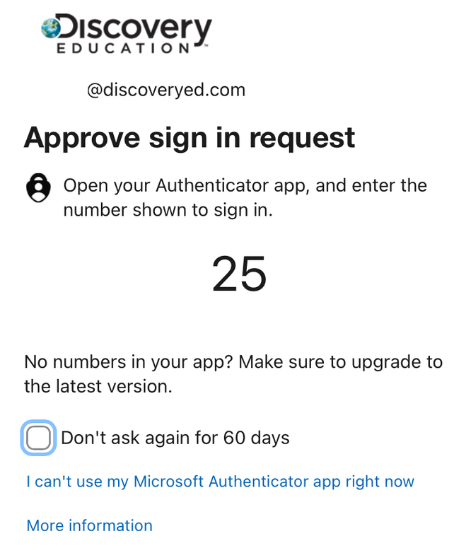 Microsoft Authenticator (MFA) Setup – Discovery Education