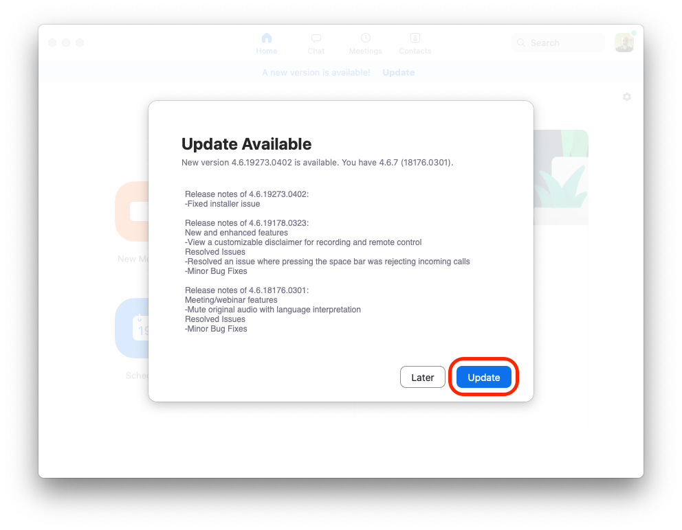 How to update the Zoom client to the most current version – Discovery ...